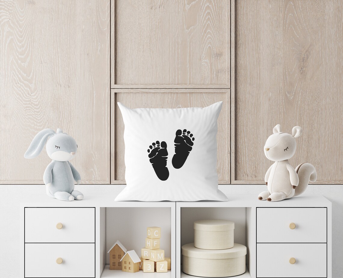 Baby Feet Cut Files, Baby Feet Decal, Child Footprints, Kids Footsteps ...