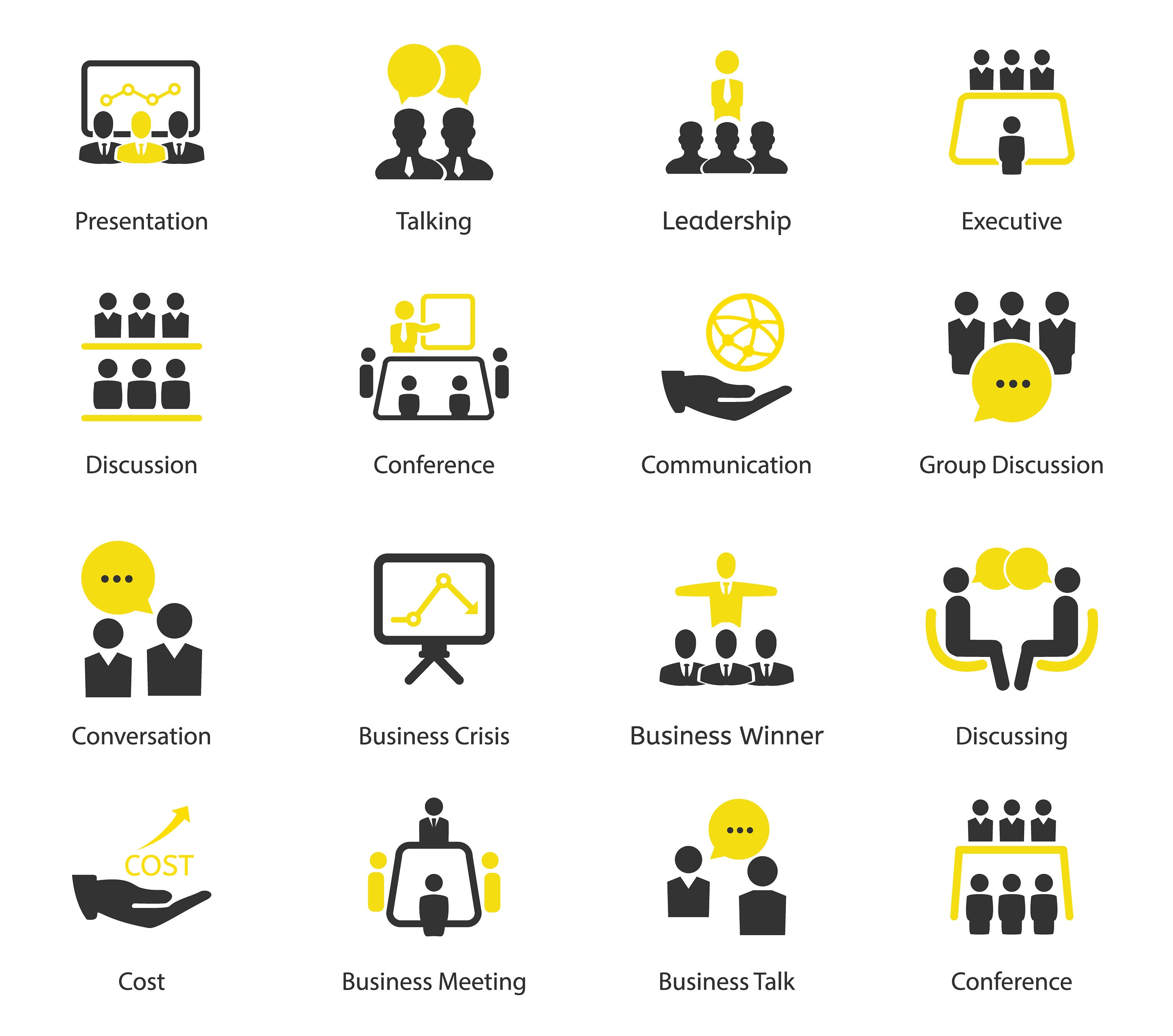 CEO Vector Icons Bundle, Business, Icons Ui, Ux, HR, Finance, Human ...