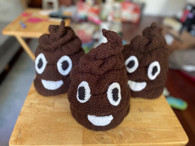 Poop Emoji Toilet Paper Cover - Crochet Pattern - Etsy