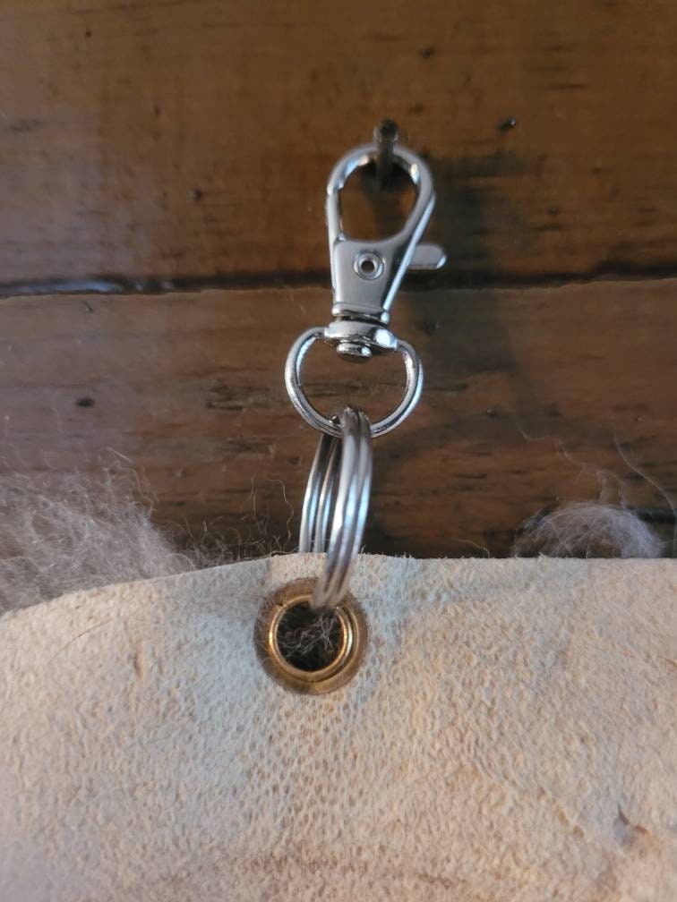 Raccoon Tail Keychain Costume Piece Tail Attachment Genuine - Etsy