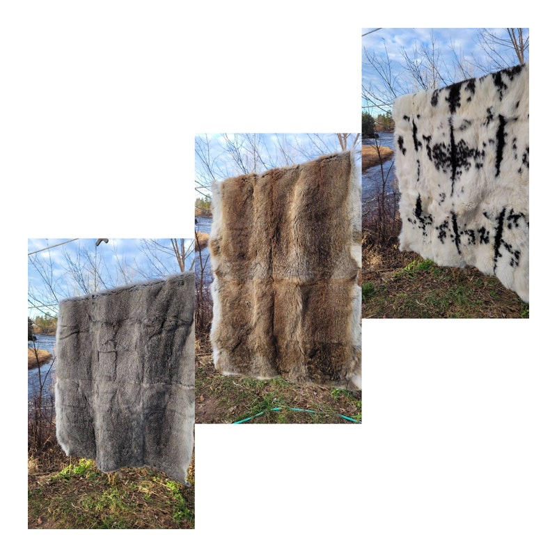Real Rabbit Fur Blankets - Etsy