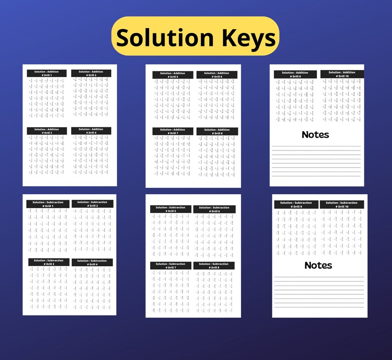 Addition and Subtraction Timed Drills | 0-10 Adding and Subtracting Drills — K, 1st Grade, 2nd ...