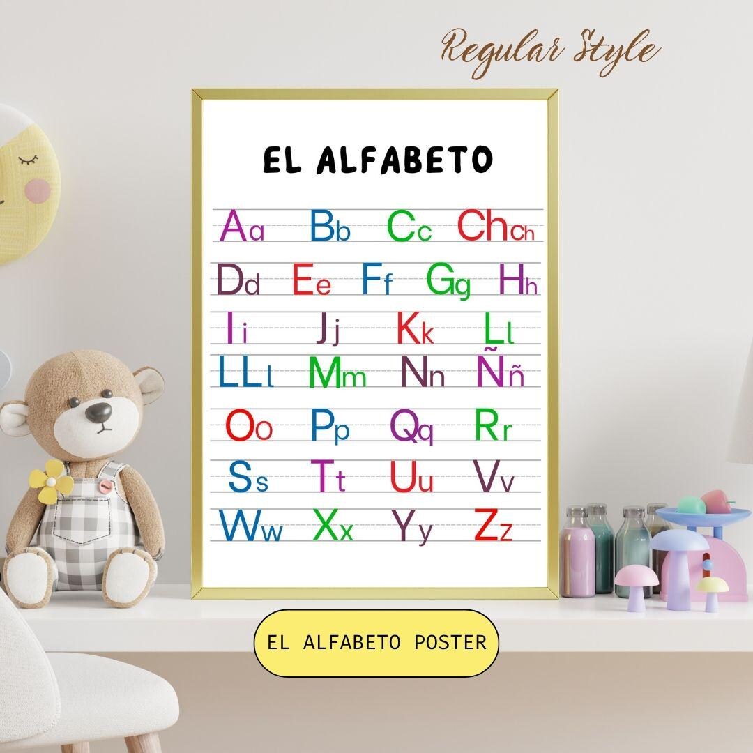 Bilingual Alphabet Posters: English & Spanish Classroom Wall Art ...