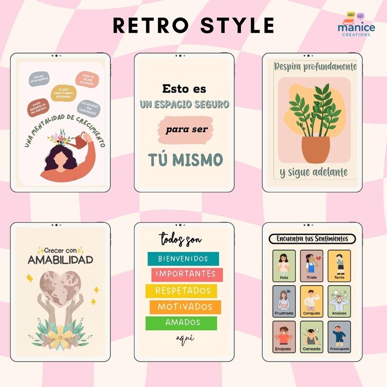 Spanish Growth Mindset Posters: Classroom Homeschool Decor (3 Sizes ...