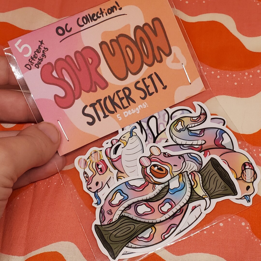 Sour Udon, Sticker Set original Character Collection - Etsy