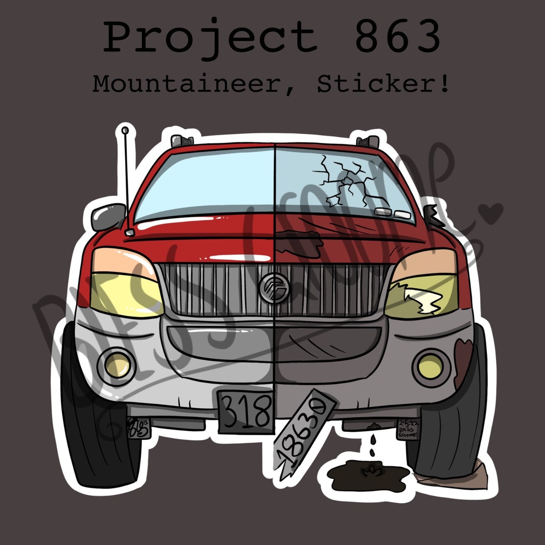 Project 863, Murcury Mountaineer Sticker - Etsy