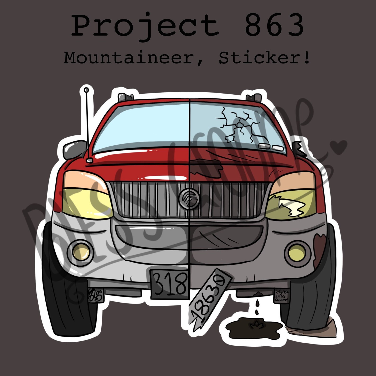 Project 863 Murcury Mountaineer Sticker - Etsy