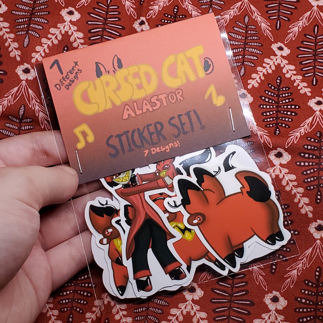 Cursed Cat Alastor, Sticker Set 7 Exclusive Stickers - Etsy