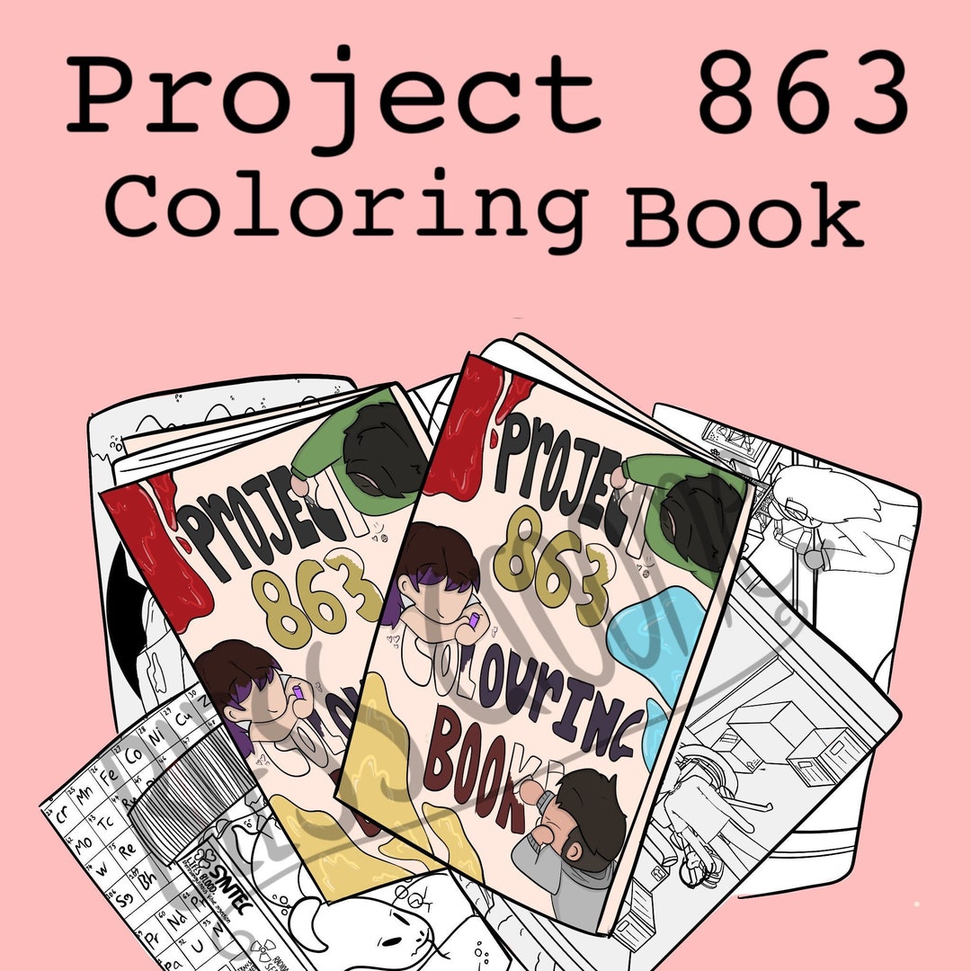 Project: 863, Colouring Books - Etsy