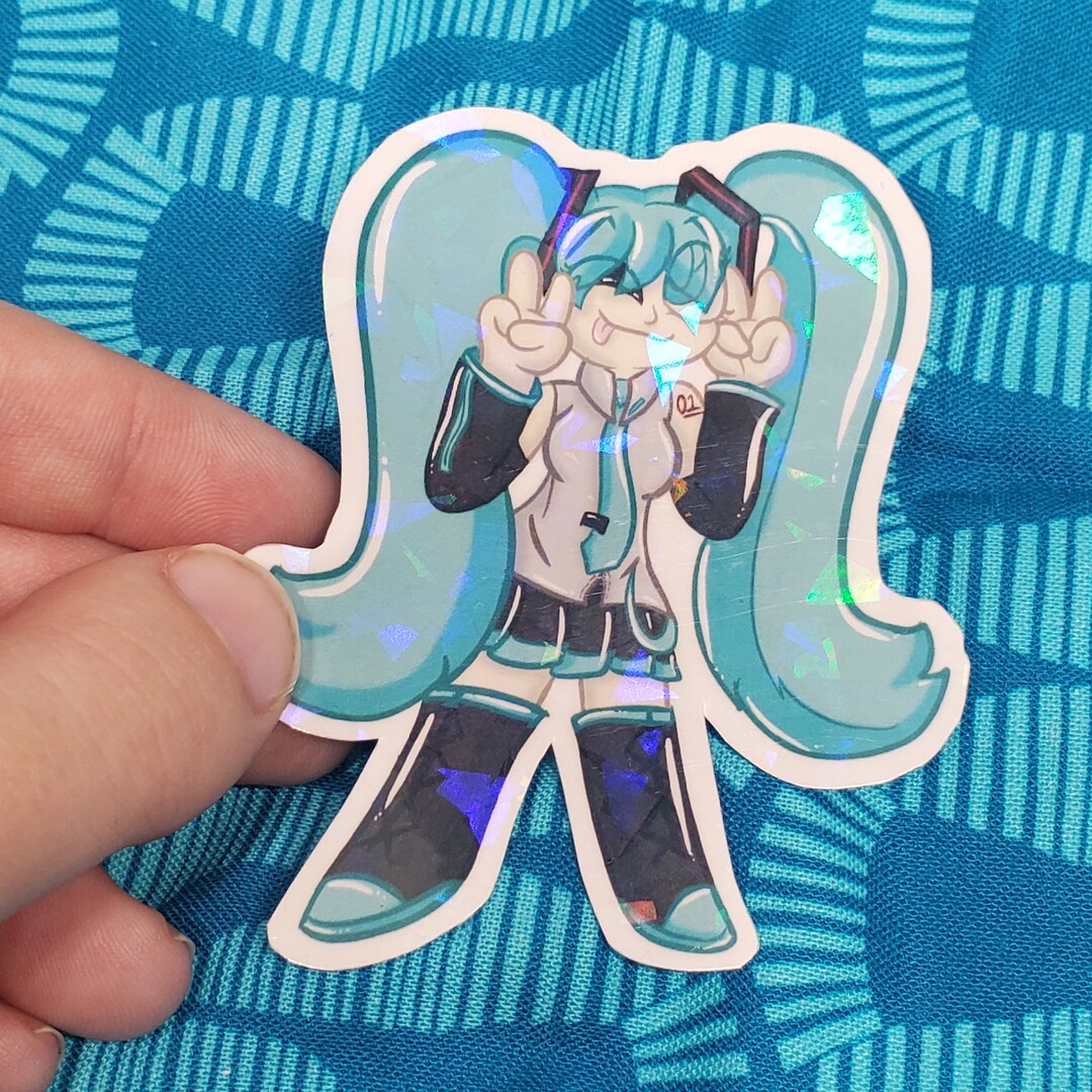 Hatsune Miku, Holographic Sticker. - Etsy