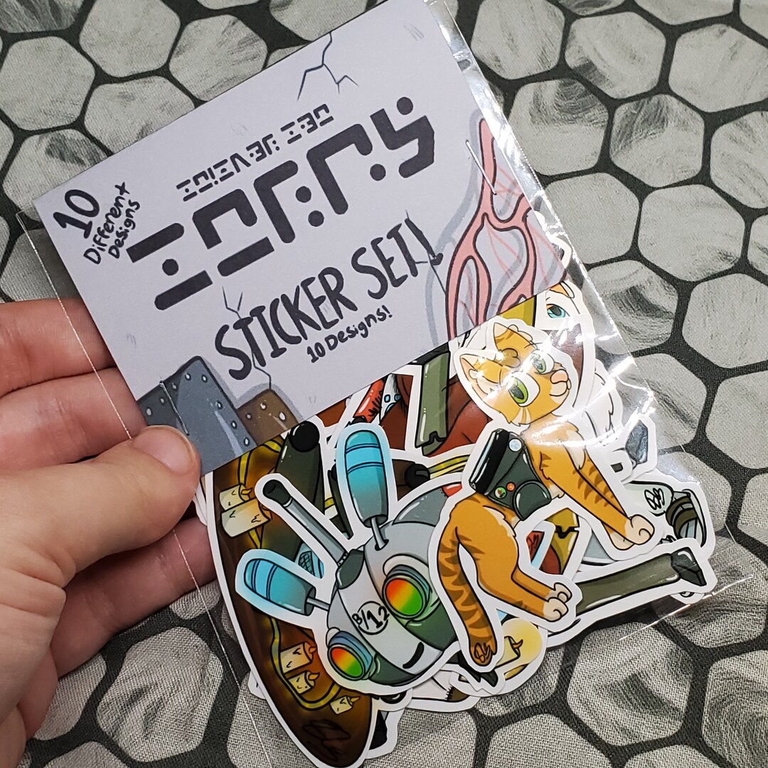 STRAY, Companion Bot and Cats, Sticker Set - Etsy