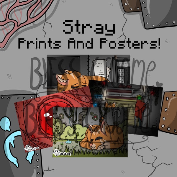 Stray Game Poster - Etsy