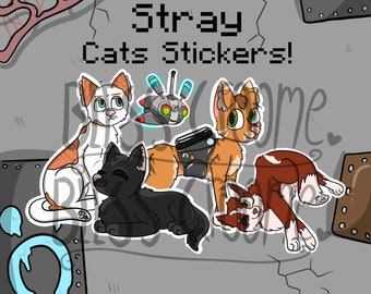 Stray Robot Stickers - Etsy