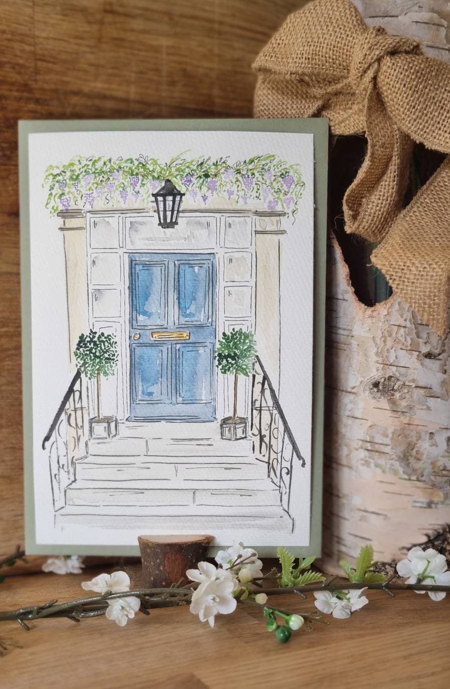 The Front Door Illustration Front Door New Home A5 Portrait - Etsy