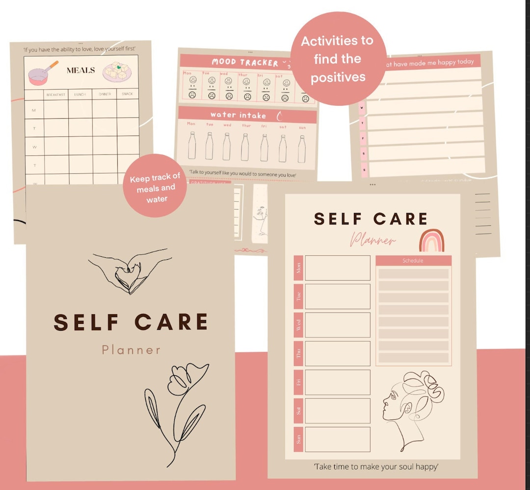 Self Care Weekly Digital Planner, Digital Download, Mental Health ...