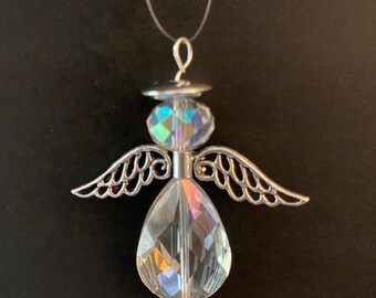 Mourning Gift Guardian Guardian Angel Heart Prism Sun Catcher - Etsy