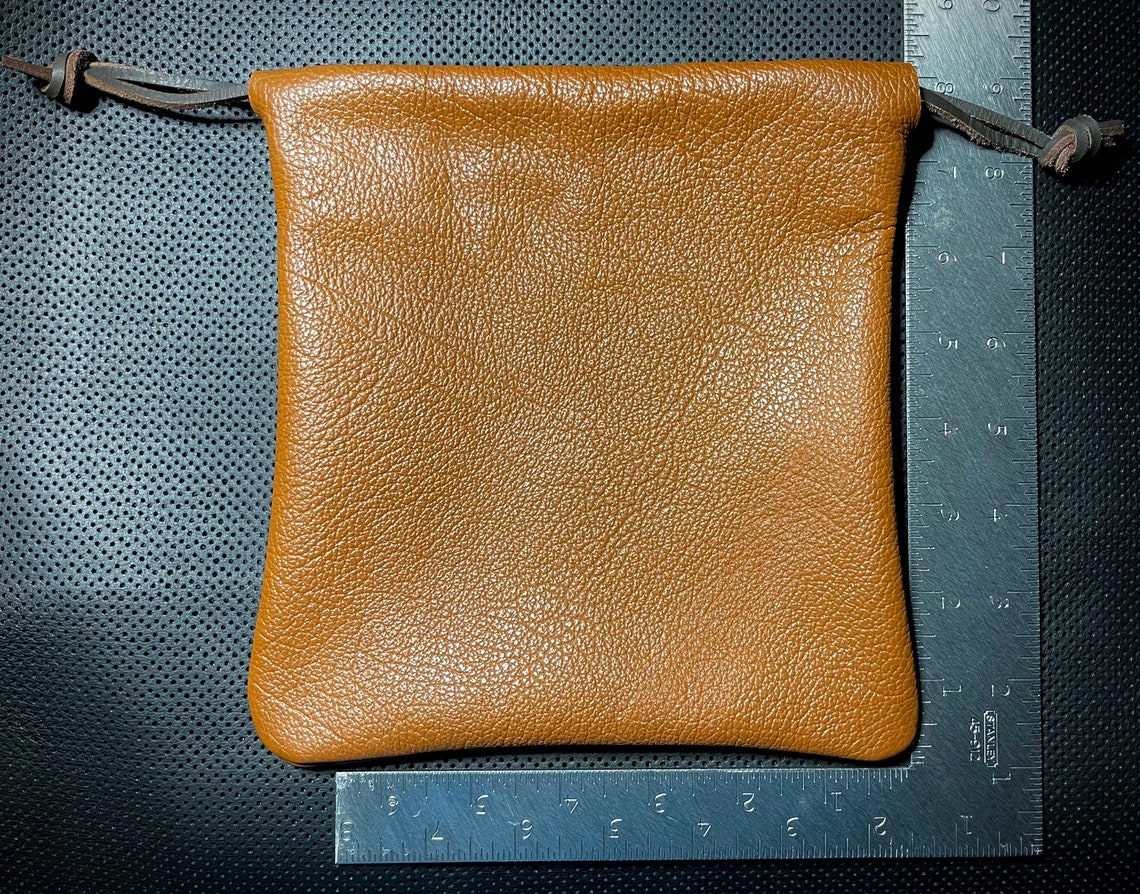 Leather Golf Valuables Pouch Handmade With Italian Pebble - Etsy Australia