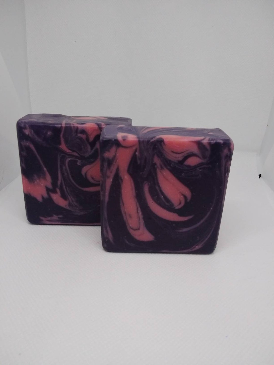 Black Raspberry Swirl Cold Process Soap Bar - Etsy