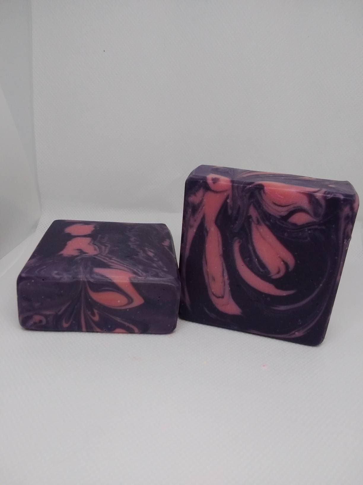 Black Raspberry Swirl Cold Process Soap Bar - Etsy