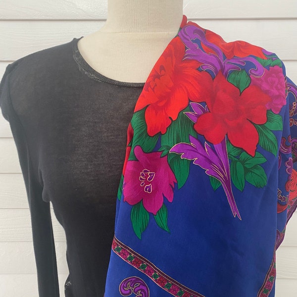 Liz Claiborne Silk Scarf - Etsy