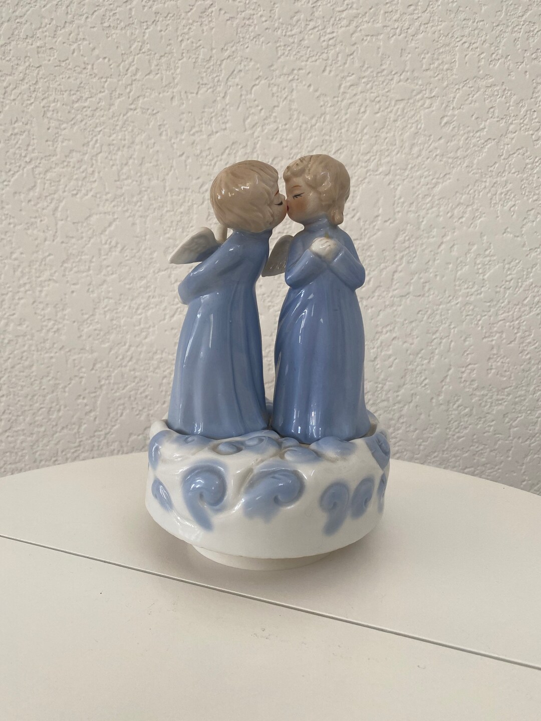 Vintage Porcelain Angel Music Box / Silent Night / 1940s / Made in ...