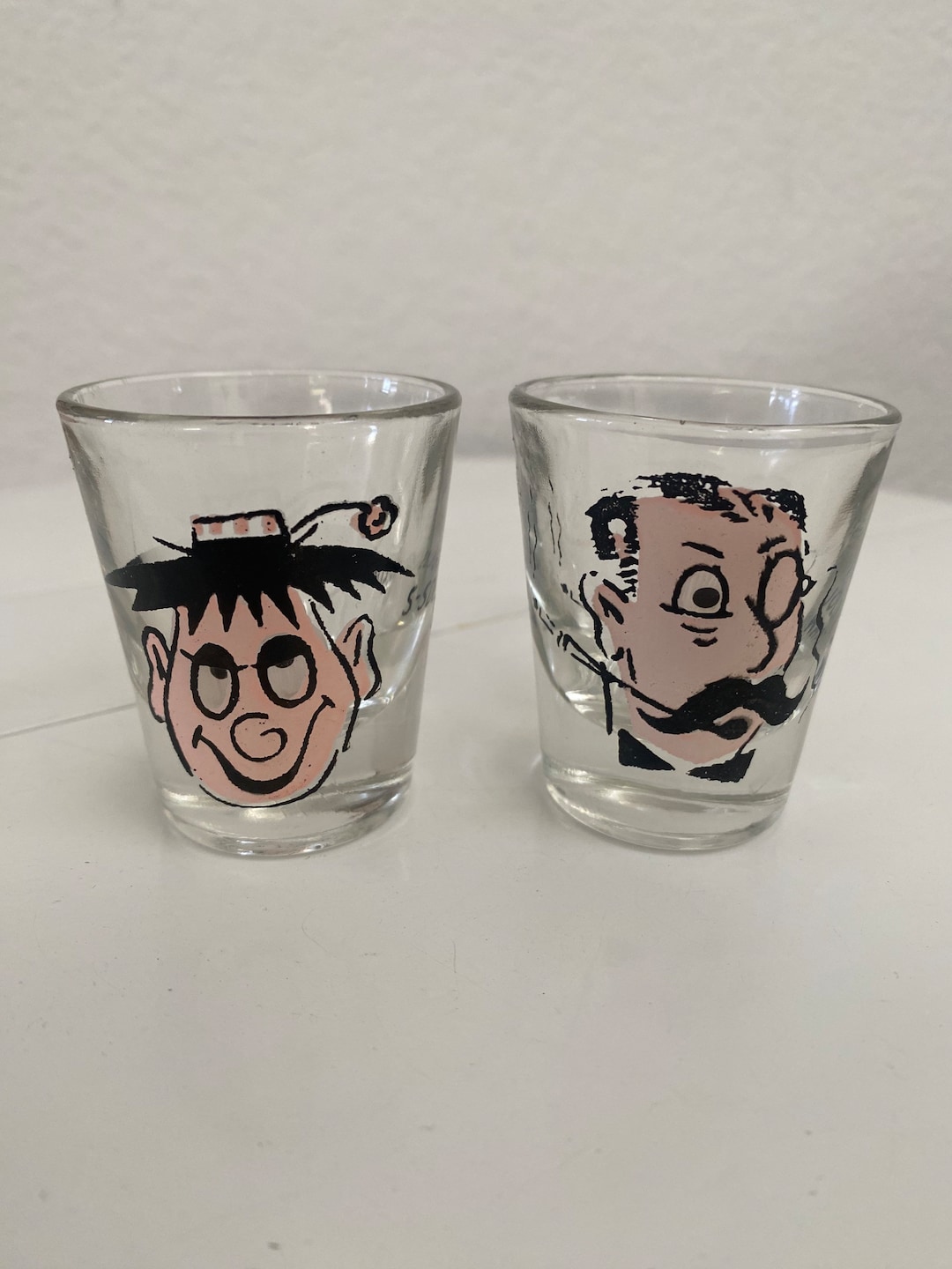 Vintage Set Googly Eye Shot Glasses / Set of 2/ 1950s - Etsy
