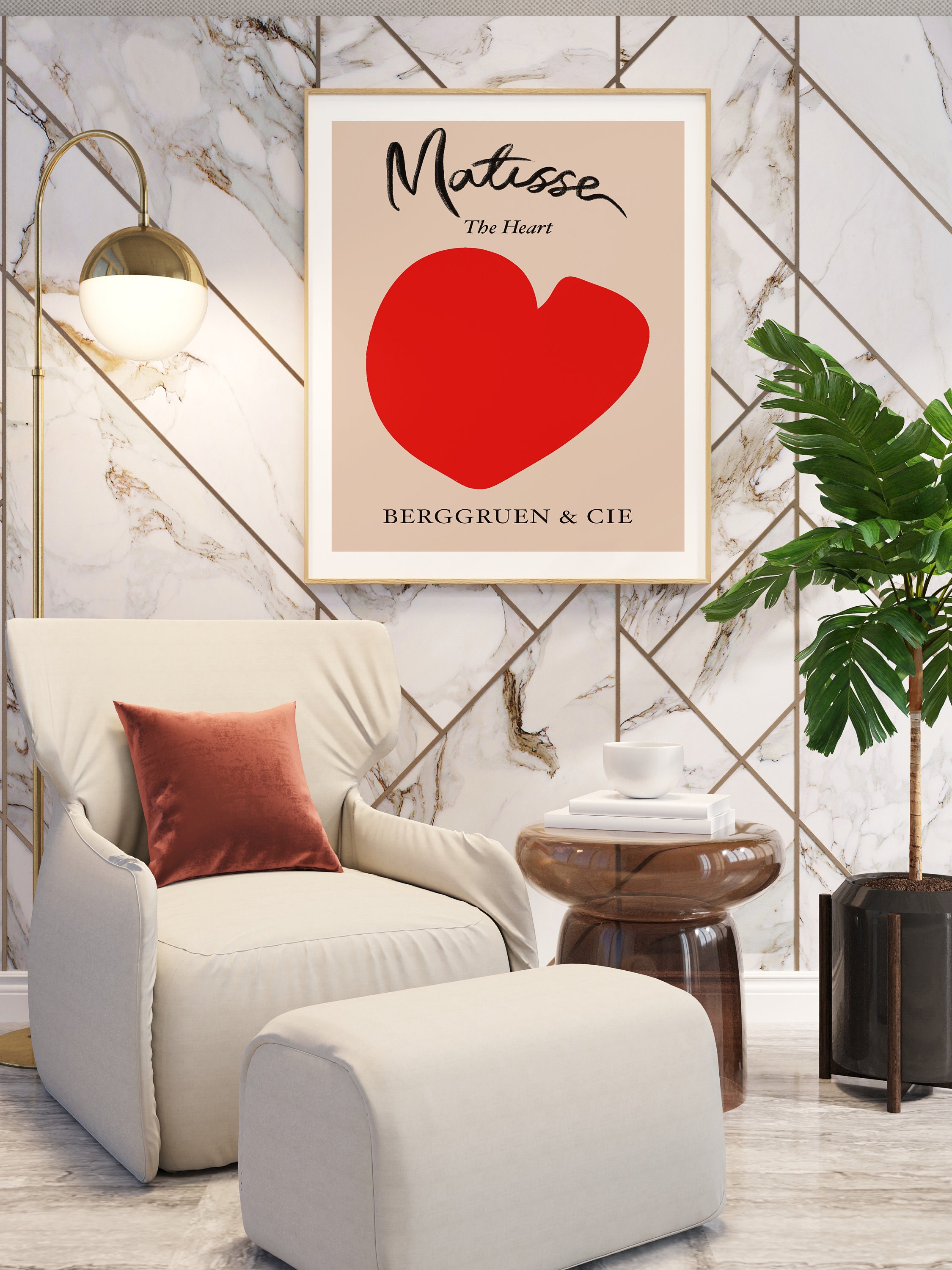 Matisse Love Paper Cutout Art Poster, Digital Download, Matisse Heart ...