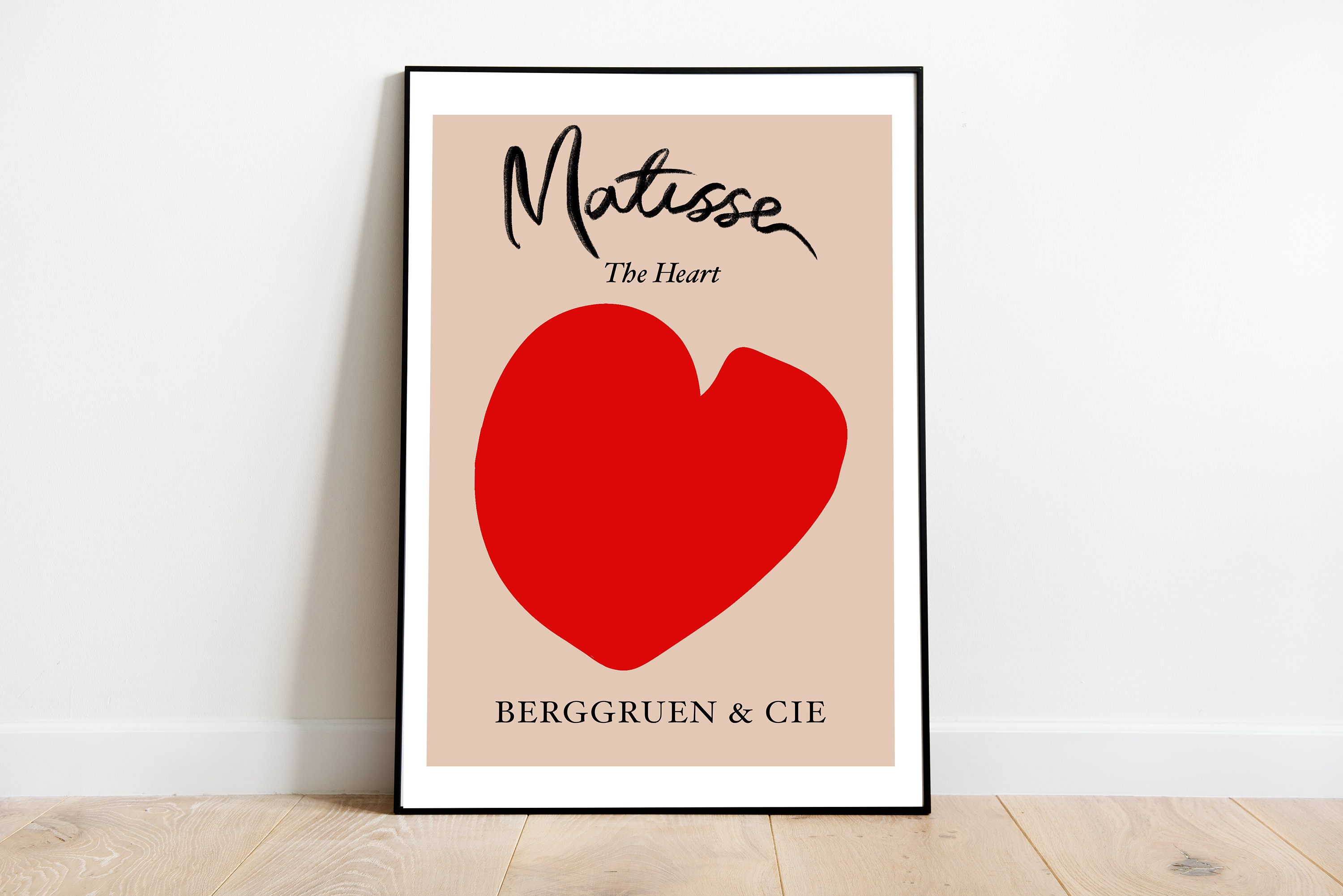 Matisse Love Paper Cutout Art Poster, Digital Download, Matisse Heart ...
