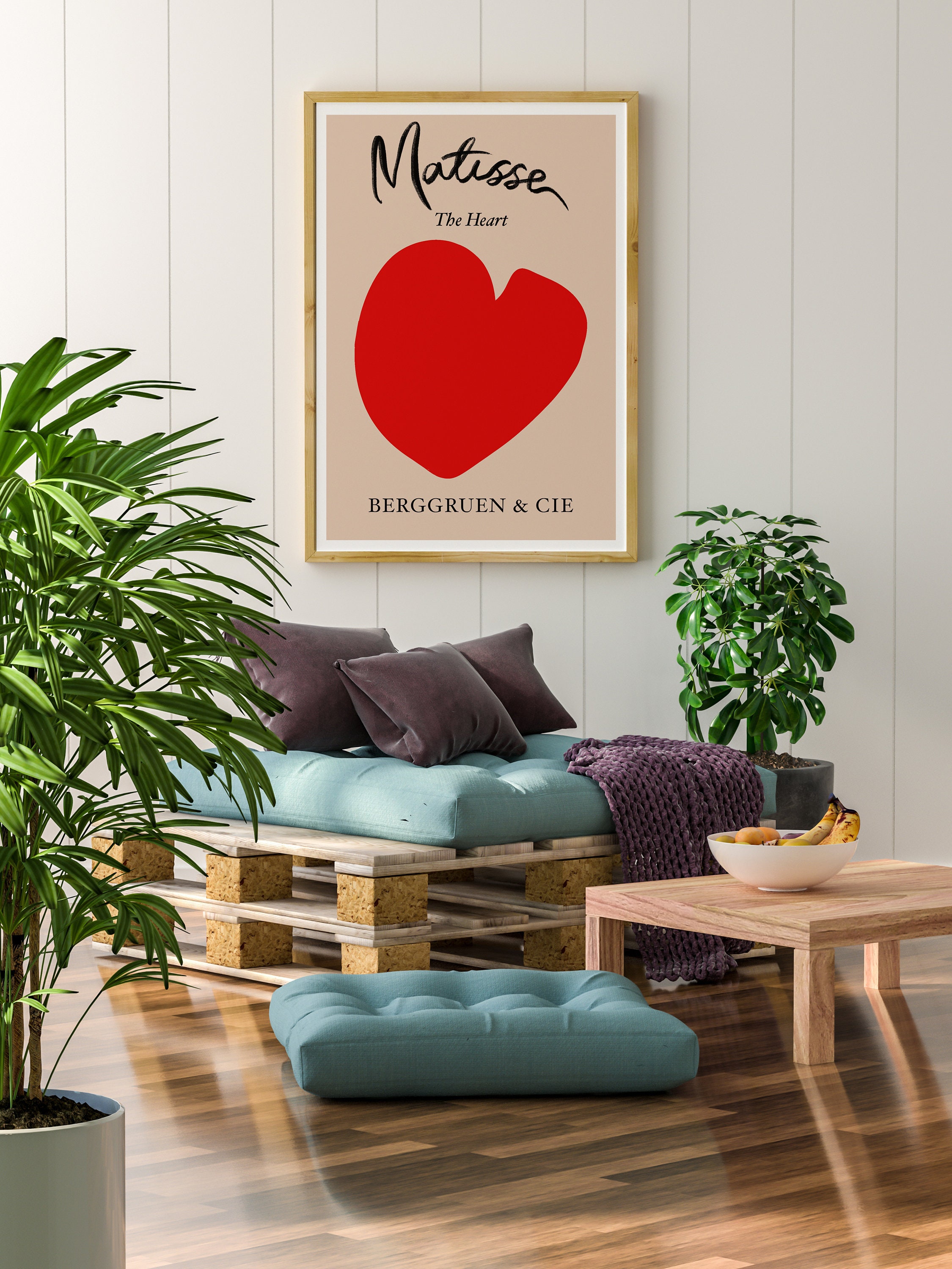 Matisse Love Paper Cutout Art Poster, Digital Download, Matisse Heart ...