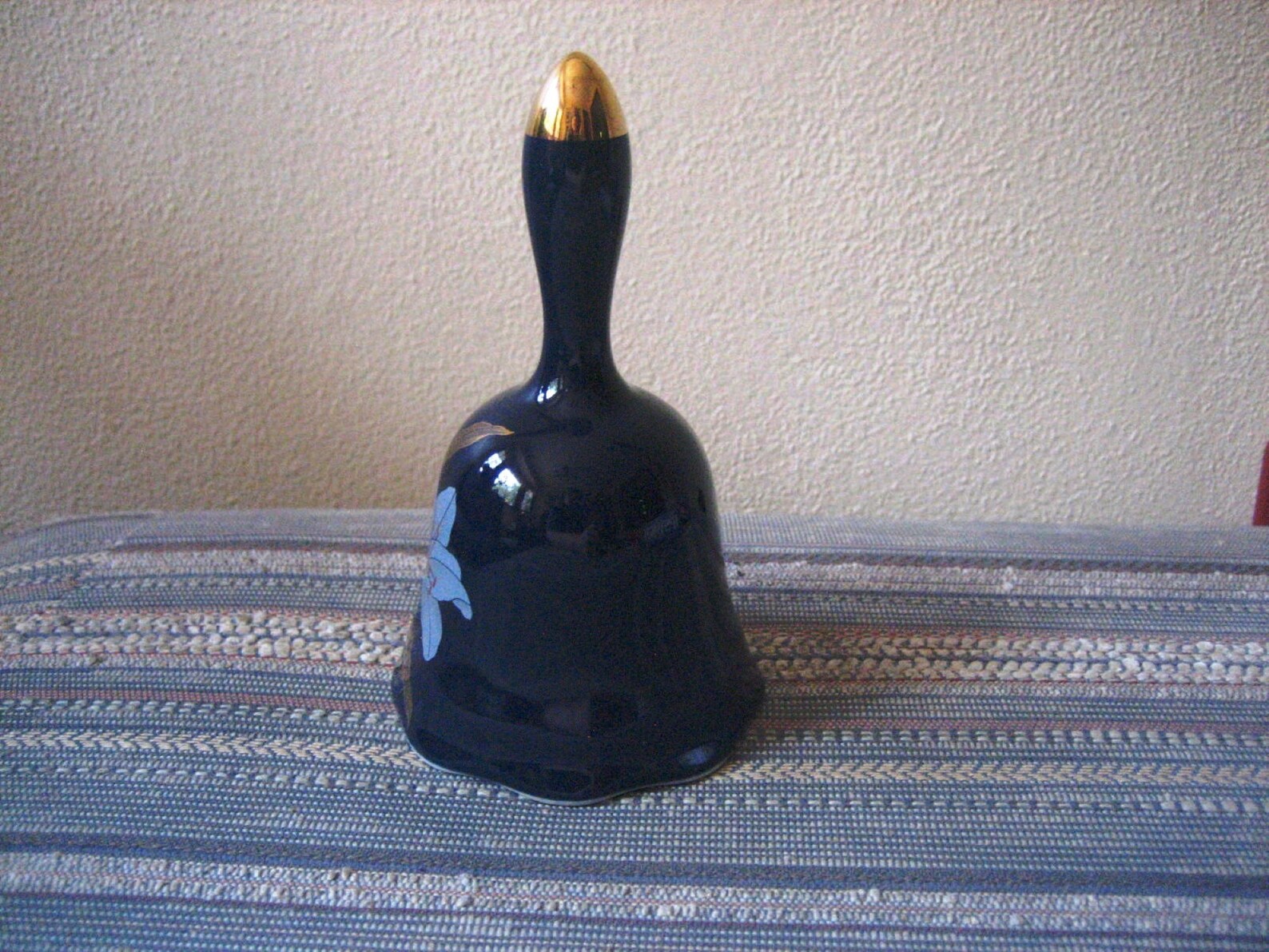 Otagiri Navy Blue Bell, Vintage Japan Bell With Clapper, Collectible ...
