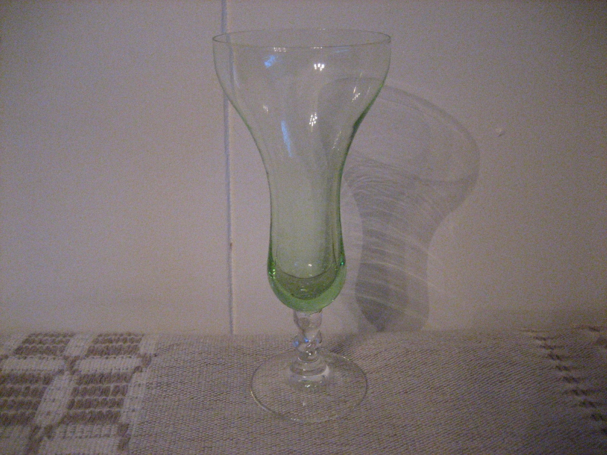 Vintage Twisted Stem Shot Glasses, Fluted Cordial Liqueur Glasses, Set ...