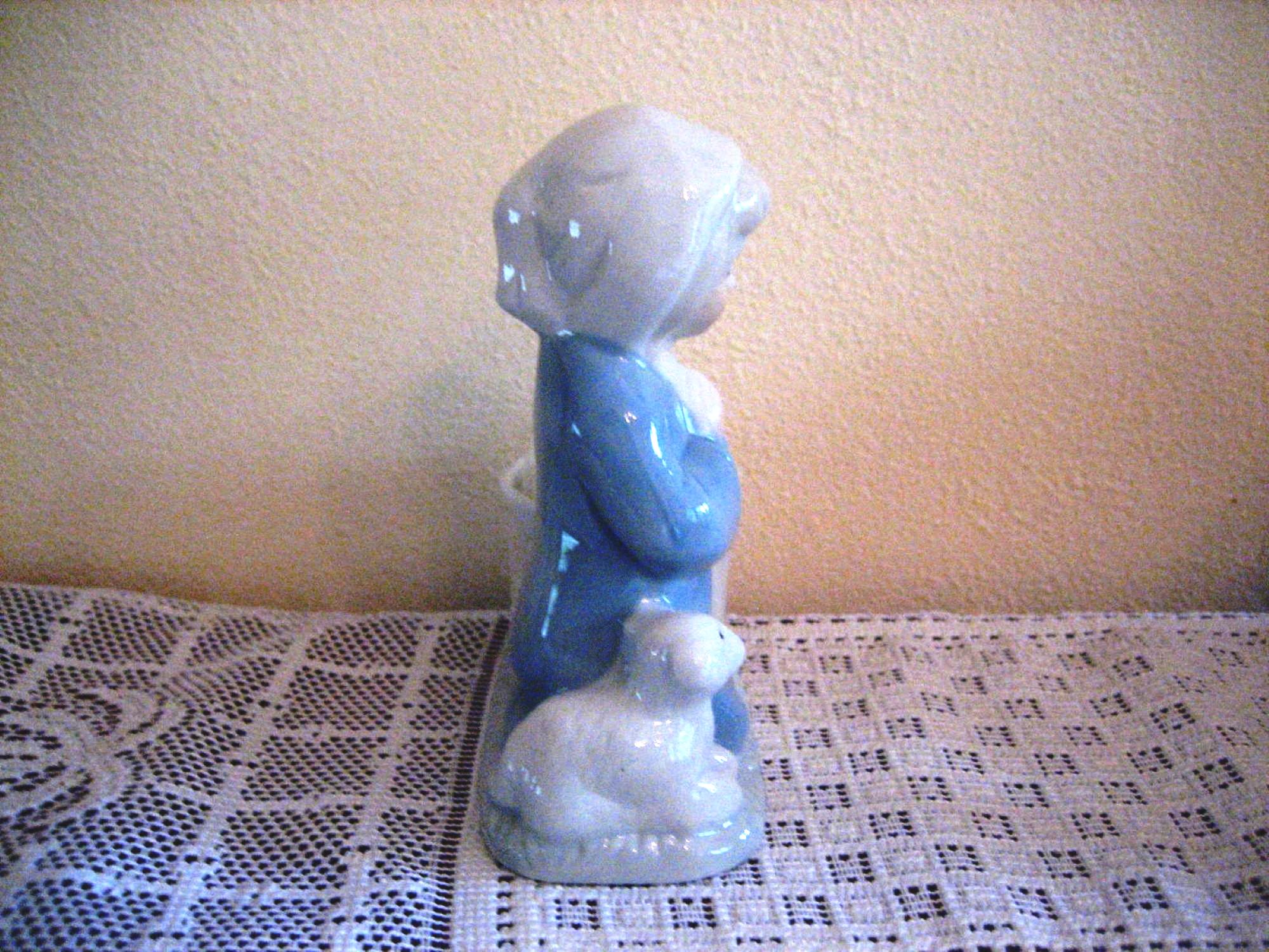 Vintage Praying Child Candle Holder, Action Industries Figurine ...