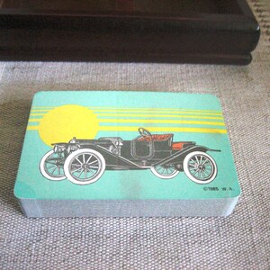 Vtg Wood Box Playing Card Holder, Double Deck Wooden Box, 1985 ...