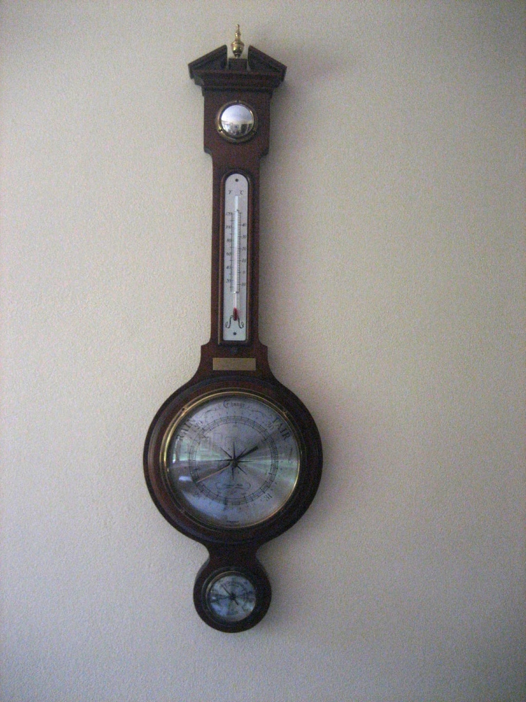 Howard Miller Banjo Weather Station, Model 612-715 USA Made Thermometer ...