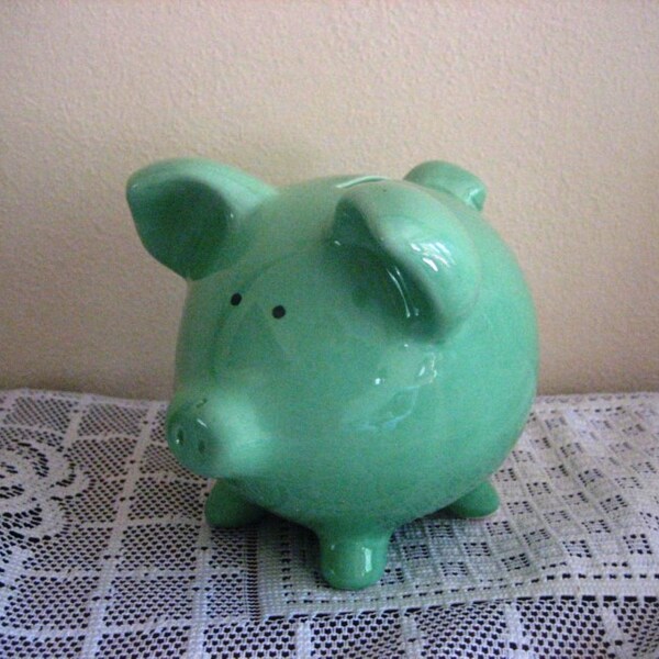 Vintage Pig Bank - Etsy