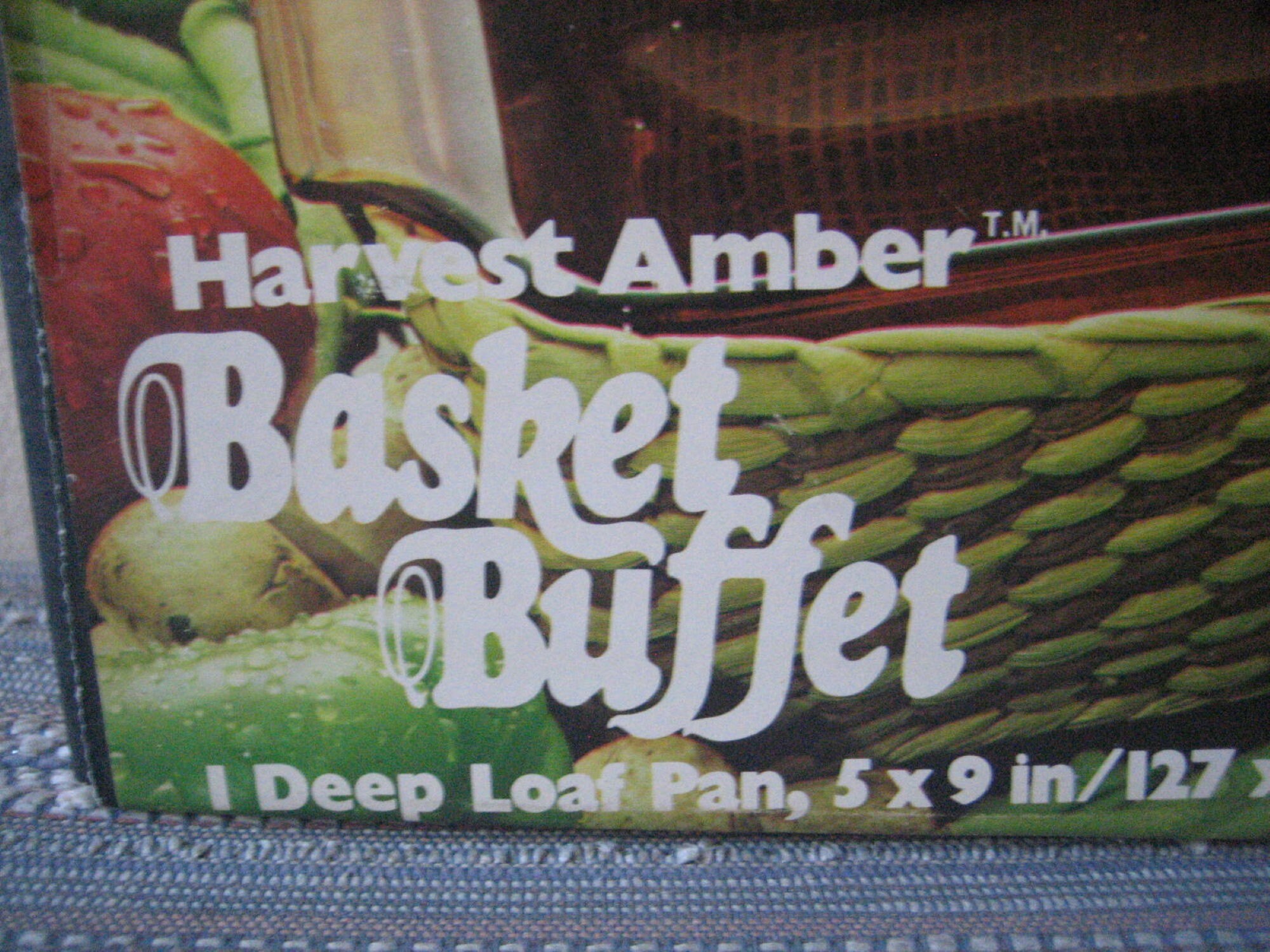 Anchor Hocking Harvest Amber Buffet Loaf Dish With Basket, Fire King ...