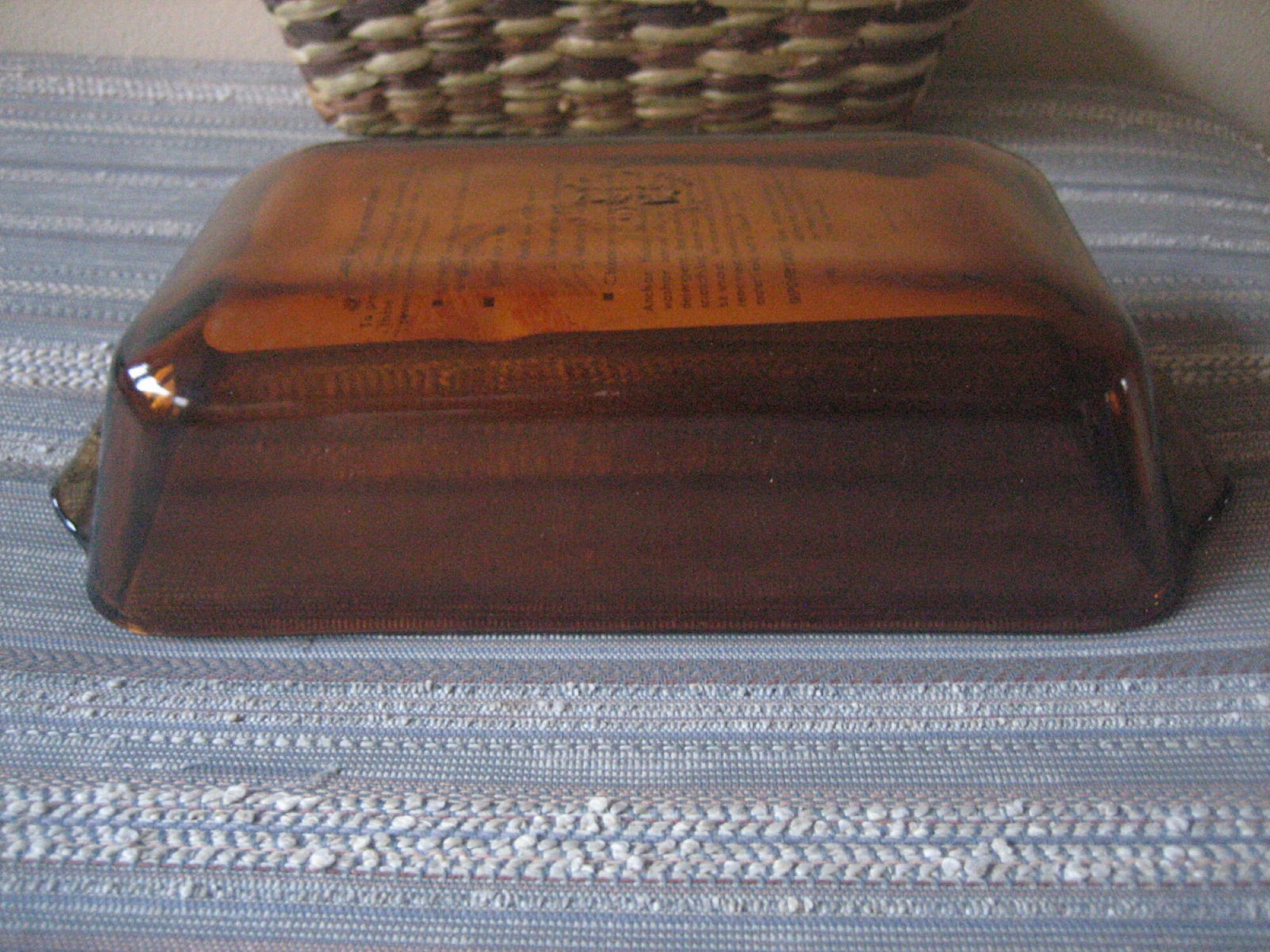 Anchor Hocking Harvest Amber Buffet Loaf Dish With Basket, Fire King ...