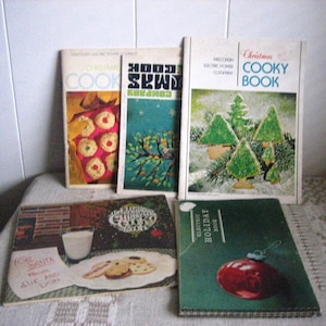 5 Vtg Wisconsin Electric Power Co Cookie Recipe Books, Wepco Christmas ...