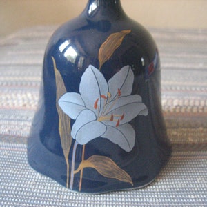 Otagiri Navy Blue Bell, Vintage Japan Bell With Clapper, Collectible ...