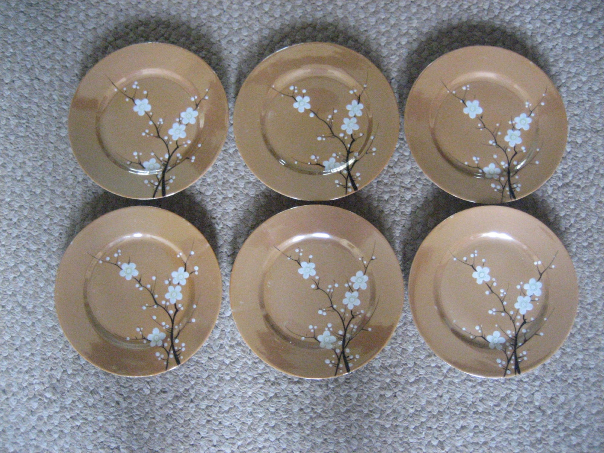Japanese Cherry Blossom Peach Lusterware Tea Set, 22 Pc Vintage Marked ...