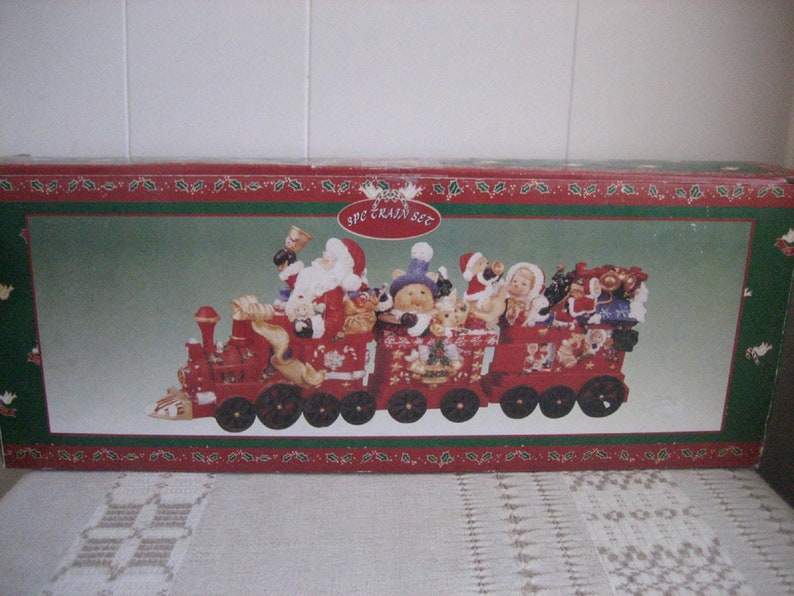 3 Piece Christmas Train Set 2002 Santa Claus Vintage Holiday Decor - Etsy