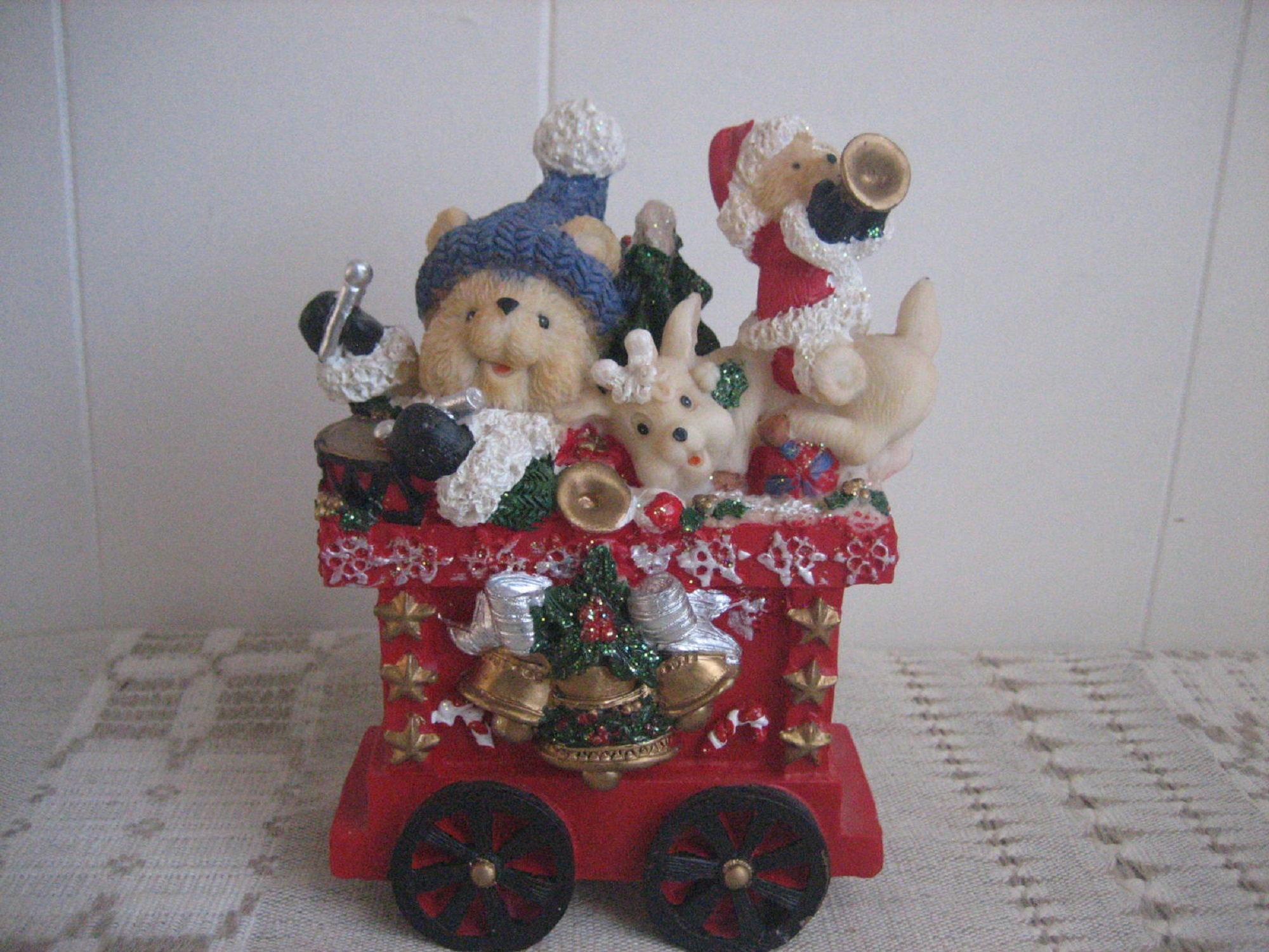 3 Piece Christmas Train Set 2002 Santa Claus Vintage Holiday Decor - Etsy