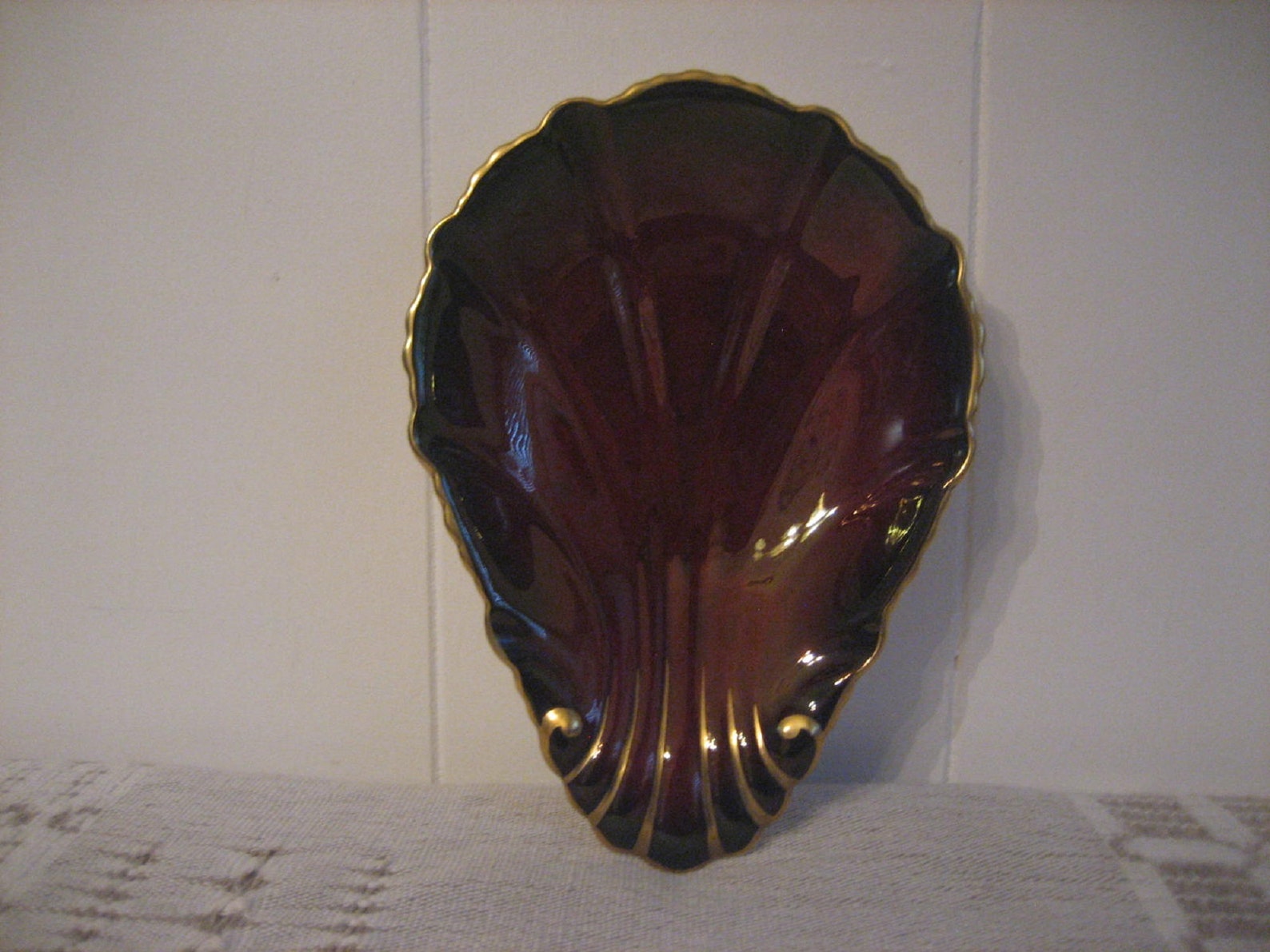 Vintage Rouge Royale Shell Shaped Trinket Dish by Carlton Ware of ...