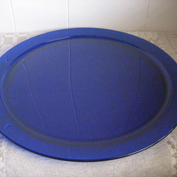 Cobalt Blue Charger Glass Plates - Etsy