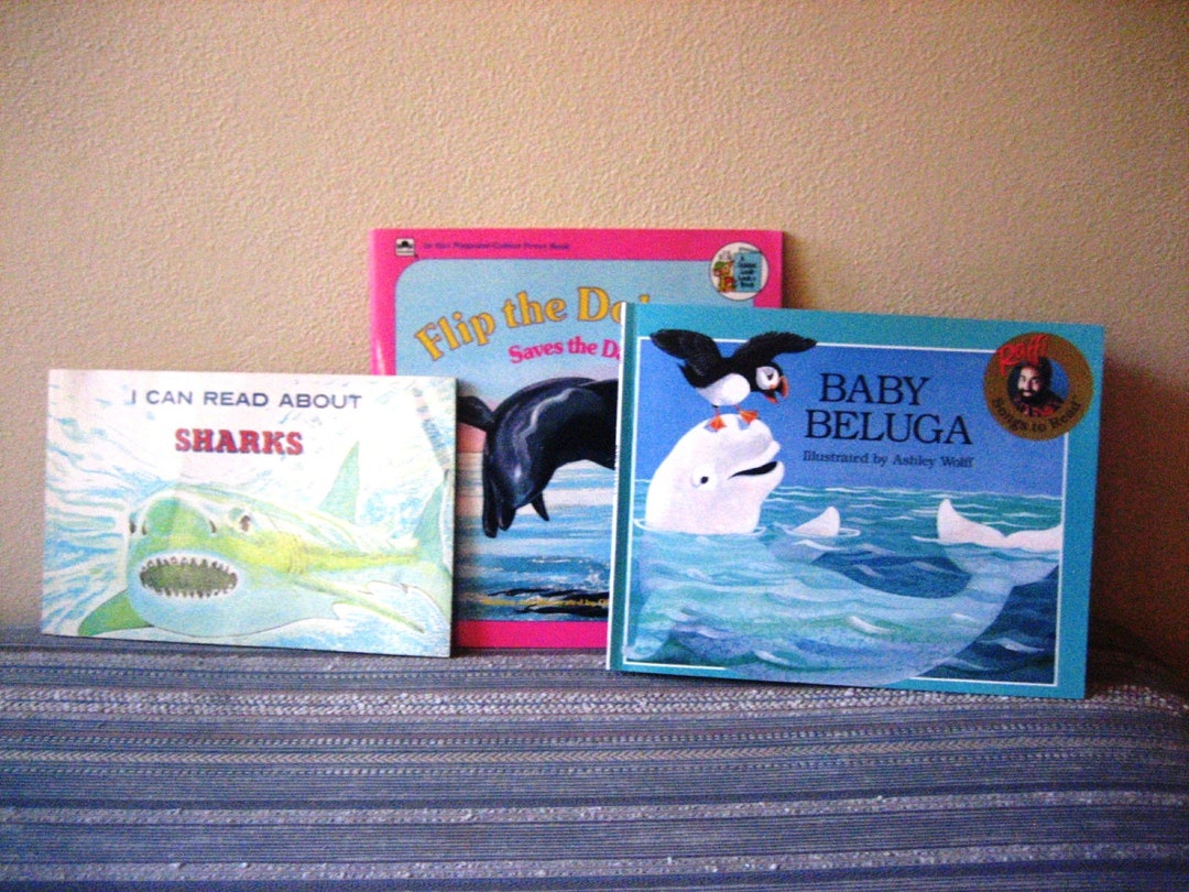 3 Softcover Children's Books About Ocean Creatures, Flip the Dolphin, I ...