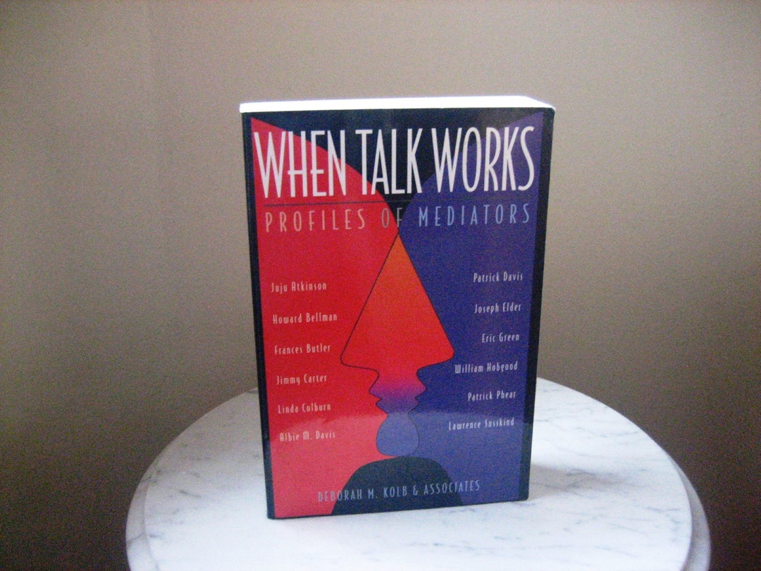 Vintage Book - When Talk Works: Profiles of Mediators, Paperback Non ...