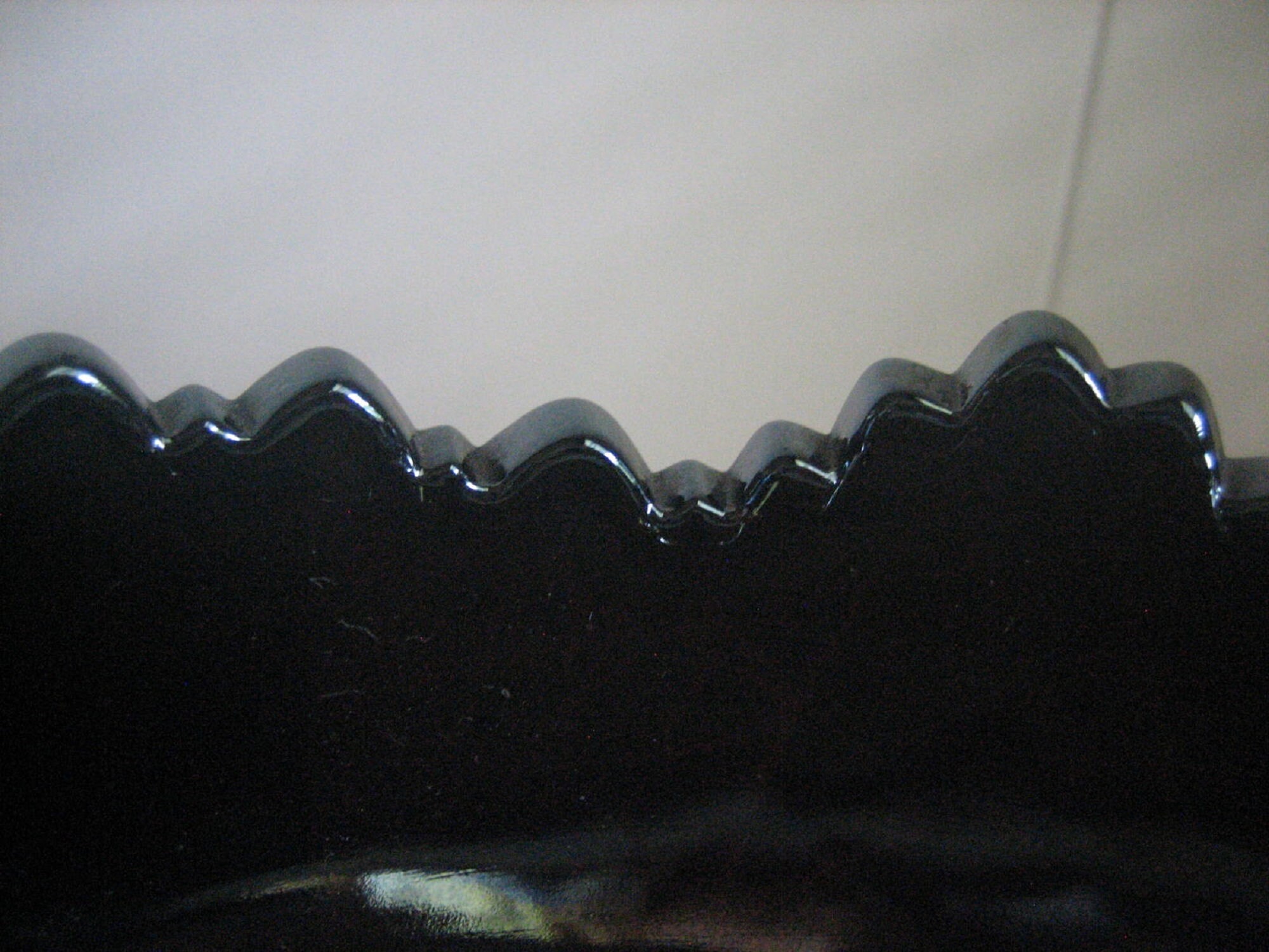 Fenton Dark Amethyst Carnival Glass Starburst Pinwheel Vintage Footed ...