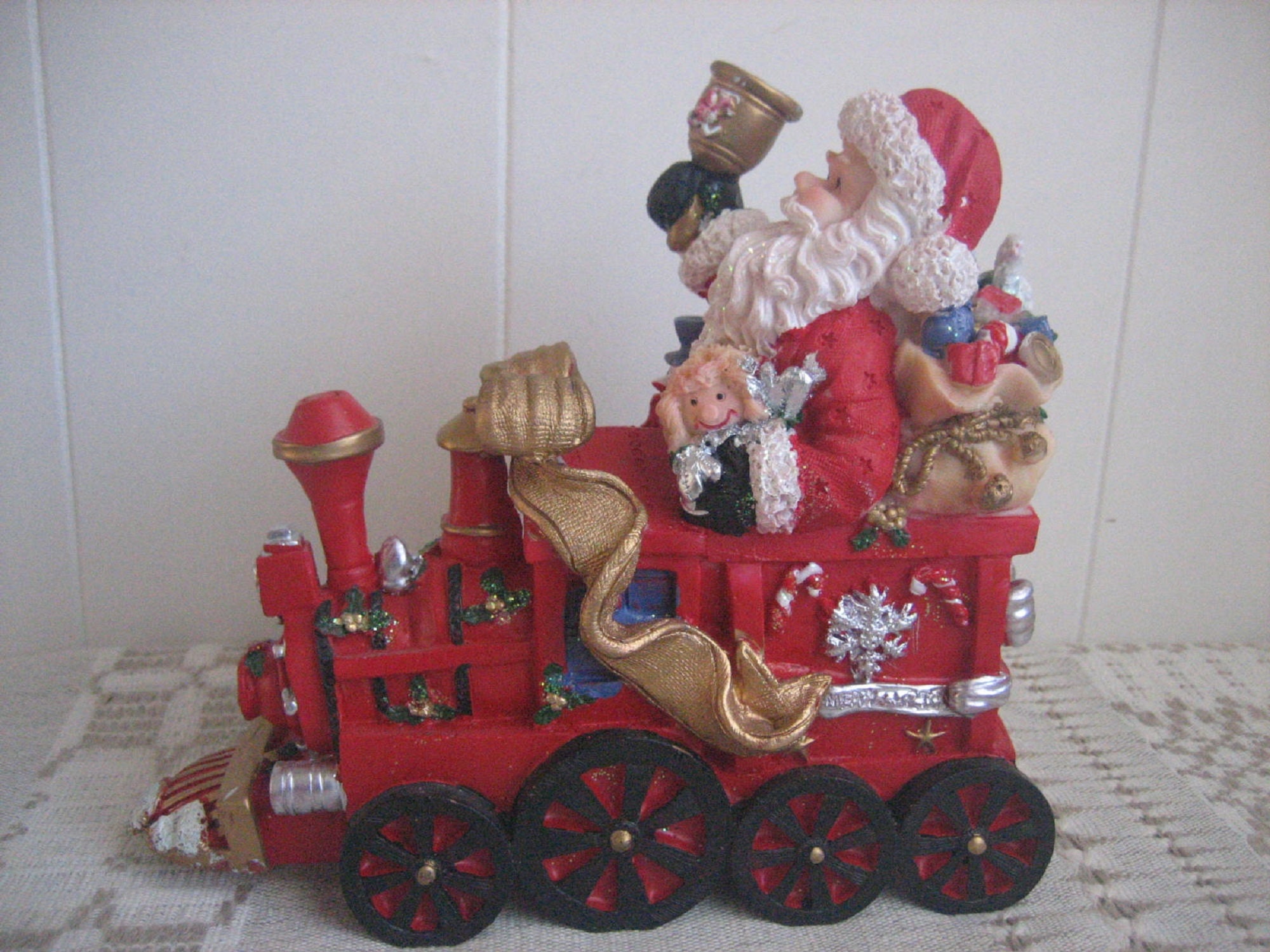 3 Piece Christmas Train Set 2002 Santa Claus Vintage Holiday Decor - Etsy