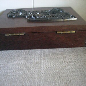 Vtg Wood Box Playing Card Holder, Double Deck Wooden Box, 1985 ...
