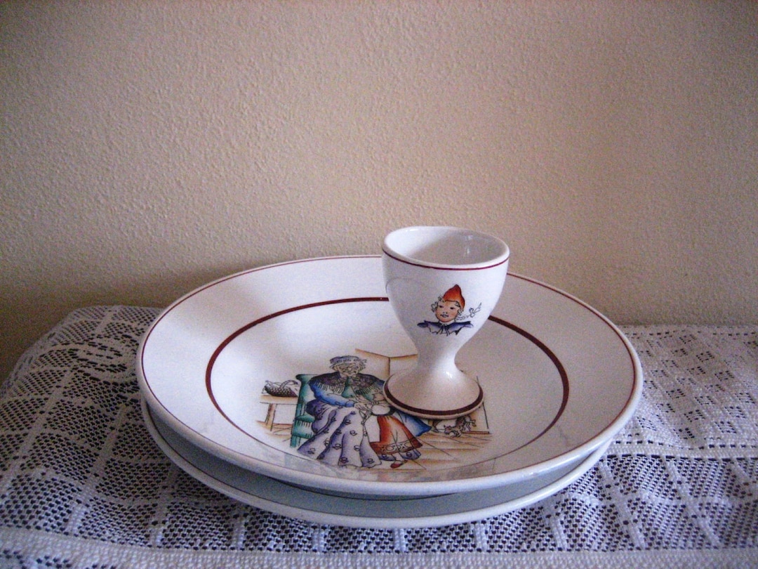 Laveno Italy Little Red Riding Hood 3 PC Set, Vintage Children's ...